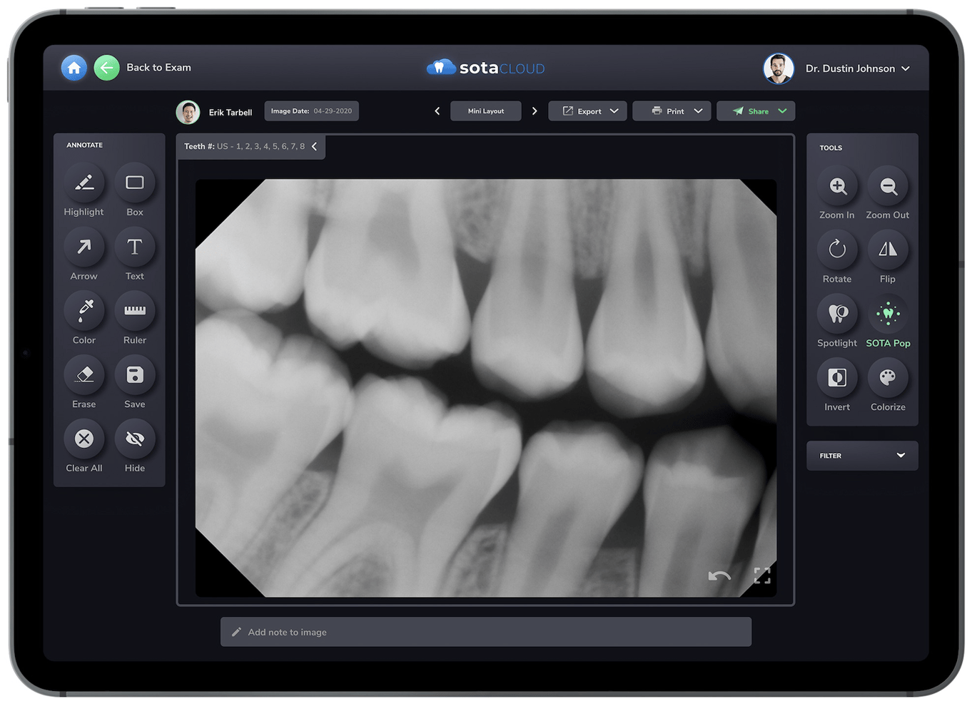 SOTA Imaging Launches Cloud-based Dental Imaging Software